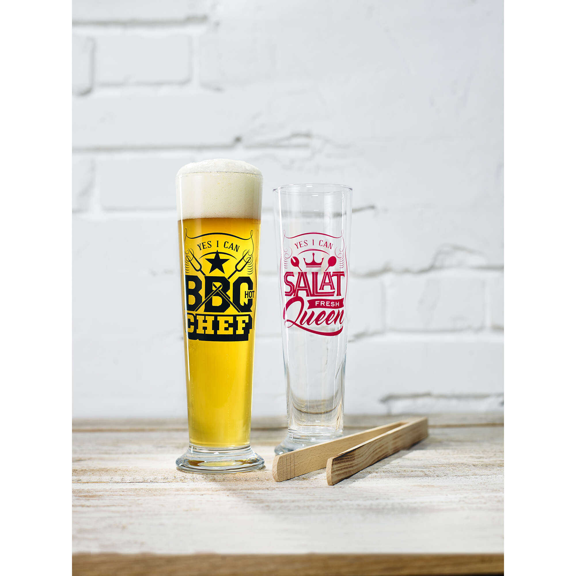 RASTAL Basic Stange 0,5 l (0,5 l, klar, Glas, 430g) als Werbemittel Auf ...