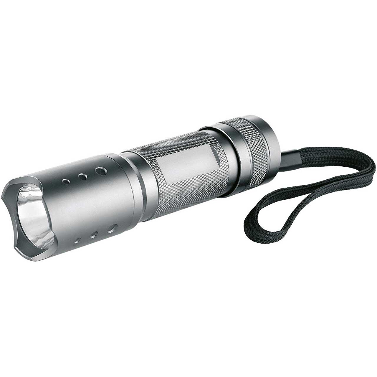 METMAXX ® LED MegaBeam Torch "MultiPower3Watt" titanio (plata, aluminio ...