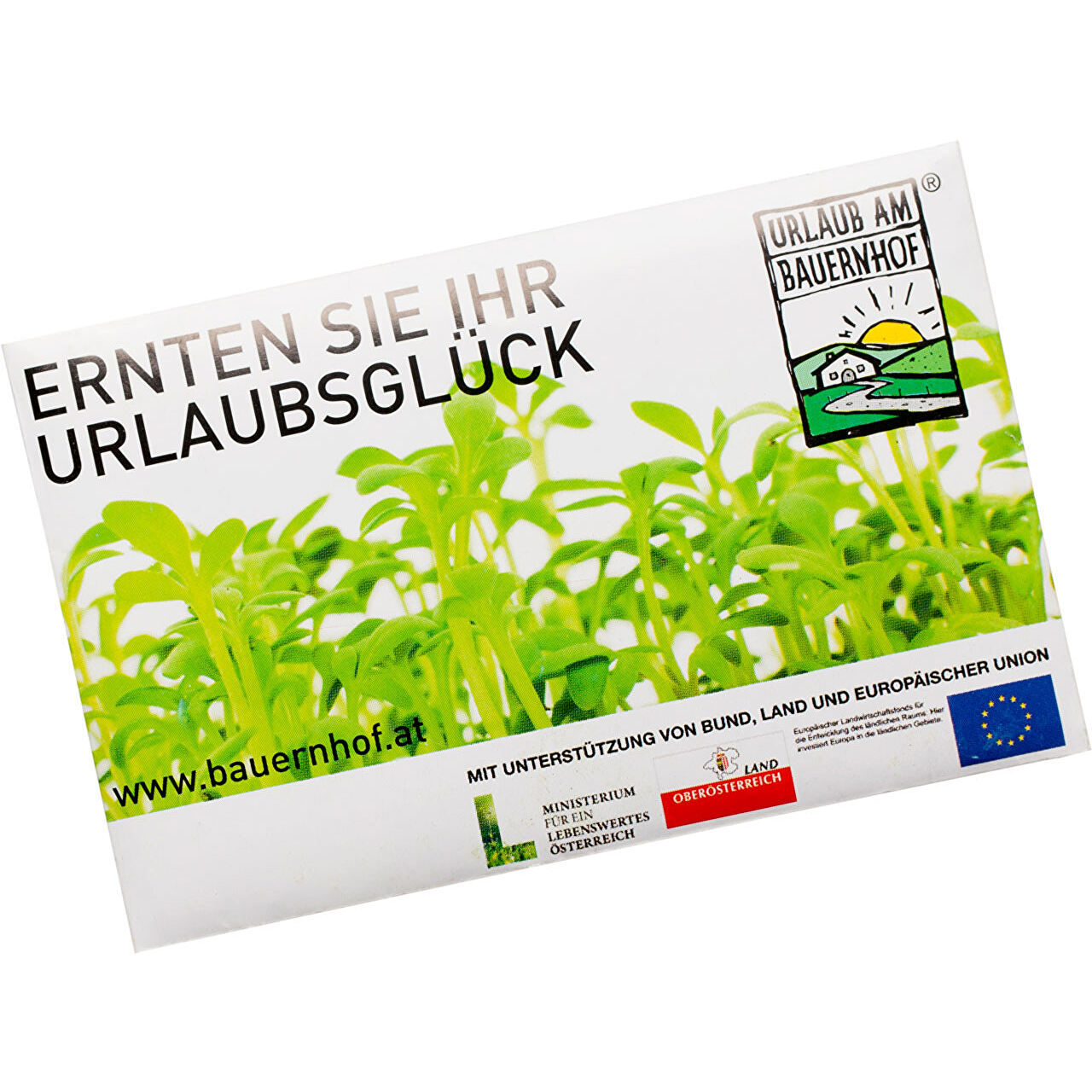 Samentütchen Bio-Kresse (grün, Papier, Samen, 5g) als Werbemittel Auf ...