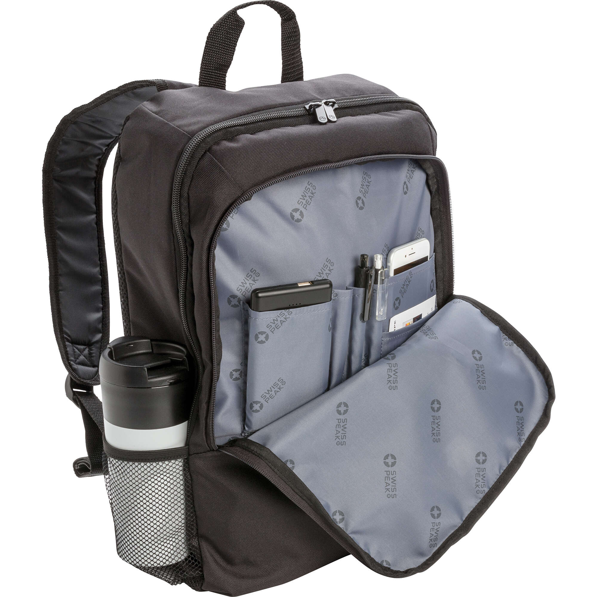 17" Business Laptop-Rucksack (15000 ml, schwarz, Polyester, 375g) als ...