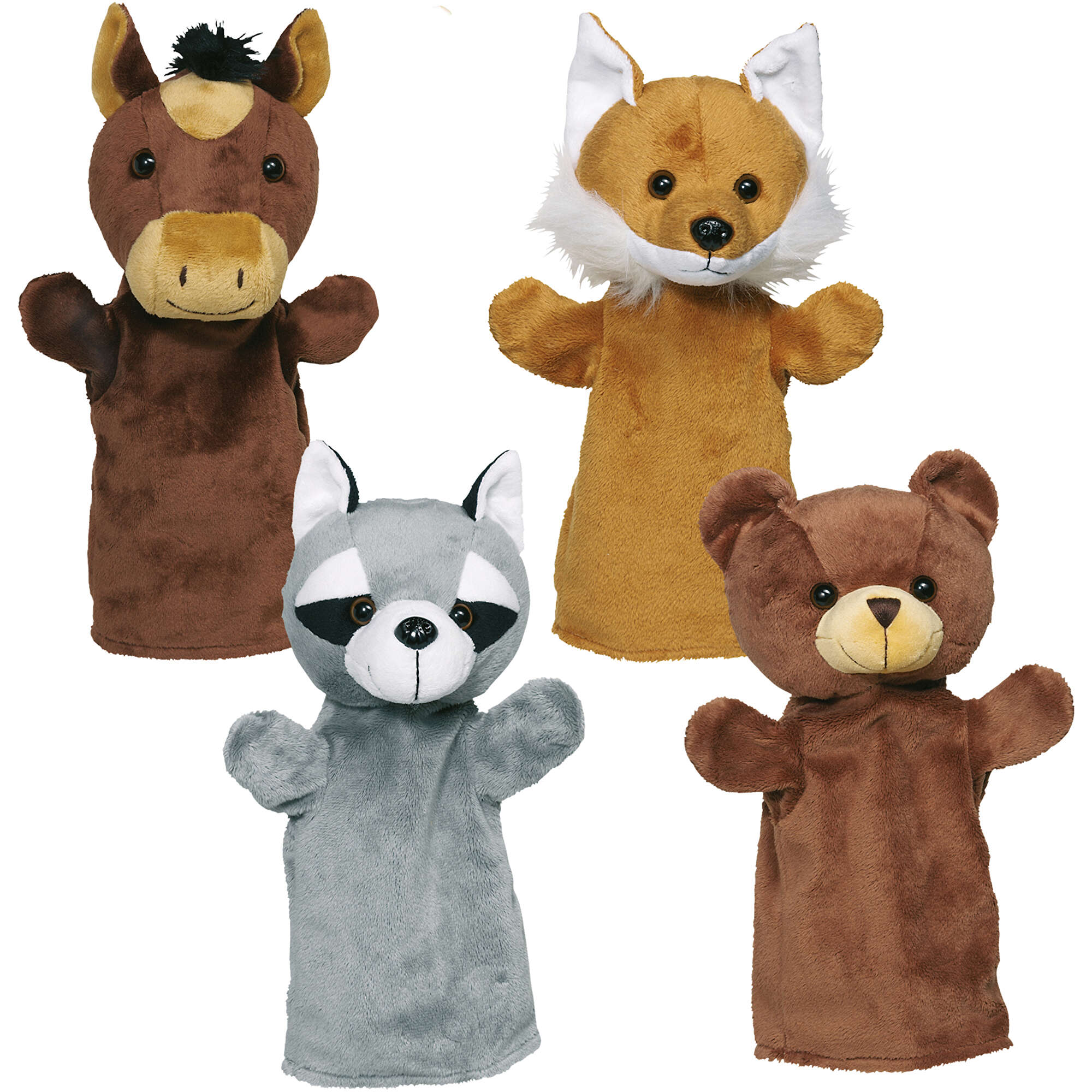Handpuppen Tiere 4er-Set (229g) als Werbeartikel Auf GIFFITS.de | Art ...