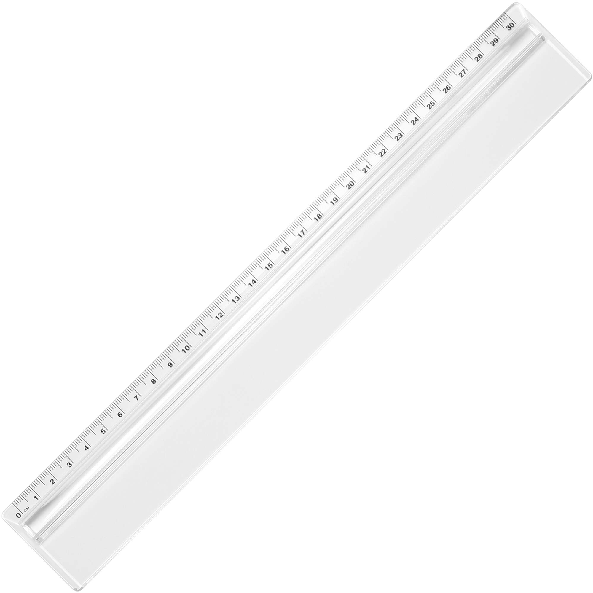 Lineal mit Zeilenlupe (glasklar, PS, 37g) als Werbemittel Auf GIFFITS ...